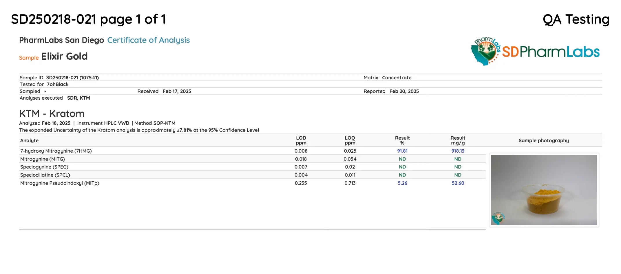 7ohBlack Powder: Pure 7ohm Powder from 7oh Isolate